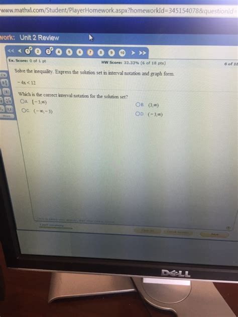 Solved Solve The Inequality Express The Solution Set In