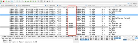 Master BLE Advertising Packet Analysis NRF Sniffer Wireshark