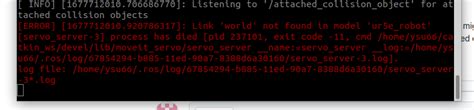 Error While Using Moveit Servo And Ros Noetic With A Real Ur5e Robot