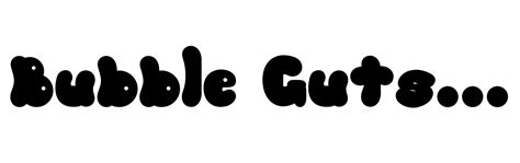 Bubble Guts Regular Font Webfont And Desktop Myfonts
