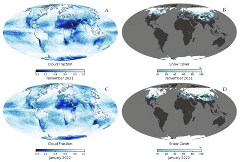 Global Cloud Cover Ac Vs Snow Cover Bd In November 2021 And