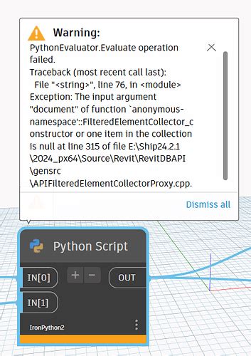 Python Scrip Error Dynamo