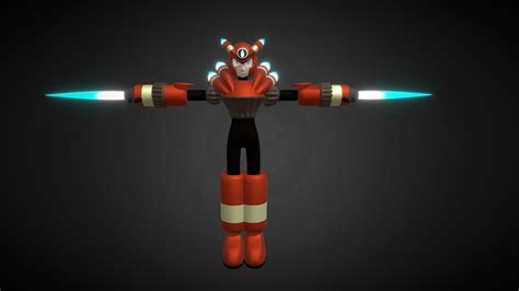 Mega Man Battle Network - BurnerMan.Exe - Buy Royalty Free 3D model by Virtue3D [a2da348 ...