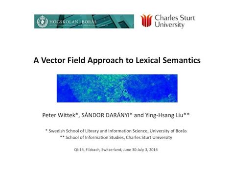 pdf a vector field approach to lexical semantics dokumen tips