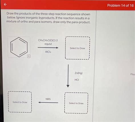 Solved Draw the products of the two step reaction sequence | Chegg.com