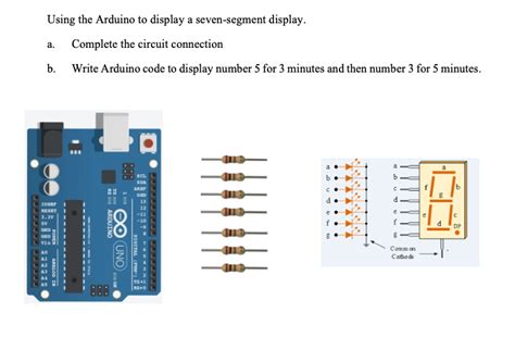 Solved Using The Arduino To Display A Seven Segment Display Chegg