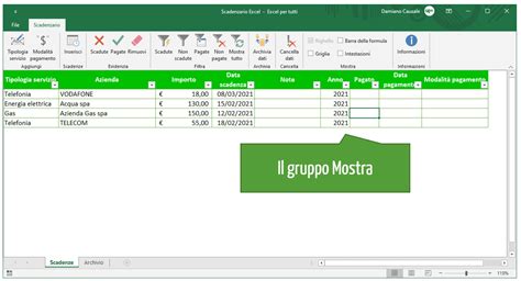 Scadenzario Excel Gestione Scadenze Excel Excel Per Tutti