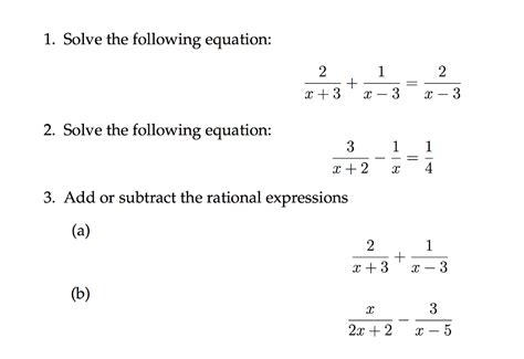 Solved Solve The Following Equation 2 X 3 1 X 3 2 X