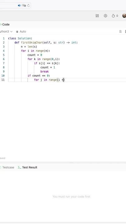 Leetcode 387 First Unique Character In A String Leetcode Leetcodepython Python Coding