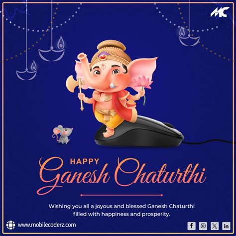Mobilecoderz On Linkedin Ganeshchaturthi Prosperity Wisdom Success Mobilecoderz
