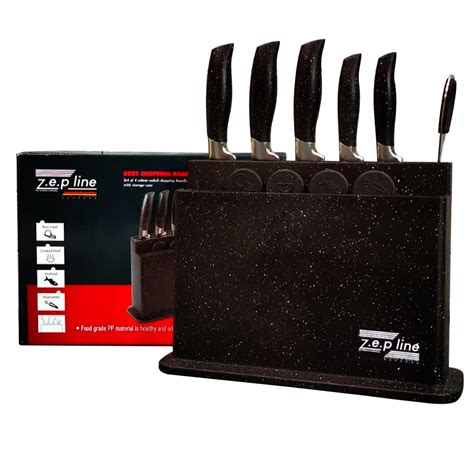 Набір ножів дощечки ножиці на підставці