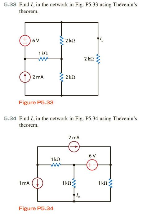 solved 5 33 find 1 in the network in fig p5 33 using