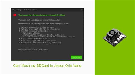 Cant Flash My Sdcard In Jetson Orin Nano Help Docs For Errorsissues