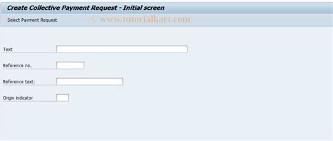 f811 sap tcode create collective payment request transaction code