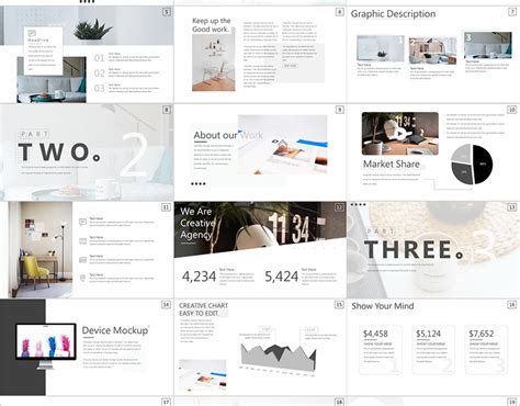 Best White Company Report Powerpoint Template On Behance