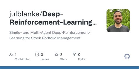 Github Julblankedeep Reinforcement Learning Stock Portfolio Manager