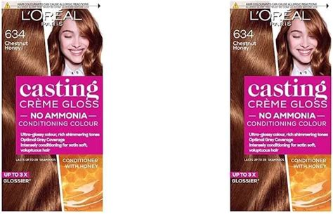 LorÉal Paris Ammonia Free Semi Permanent Hair Dye 634 Chestnut Honey