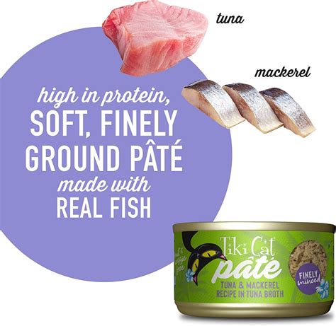 Tiki Cat Ahi Tuna And Mackerel Pate Luau Canned Cat Food 28 Oz Case