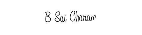 90 B Sai Charan Name Signature Style Ideas Free E Signature