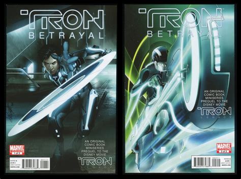 Tron Betrayal Comic Set 1 2 Lot Original Prequel To Disneys Tron Legacy Movie