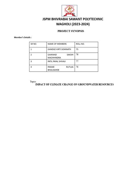 Est Micro Project Pdf Groundwater Climate
