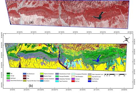 A False Colour Composite Rgb 432 Of Landsat 1 5 Multispectral