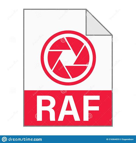 Modern Flat Design Of Raf File Icon For Web Stock Vector Illustration