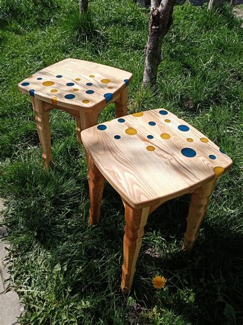 Табурет у патріотичному стилі — ціна 700 грн у каталозі Стільці Купити