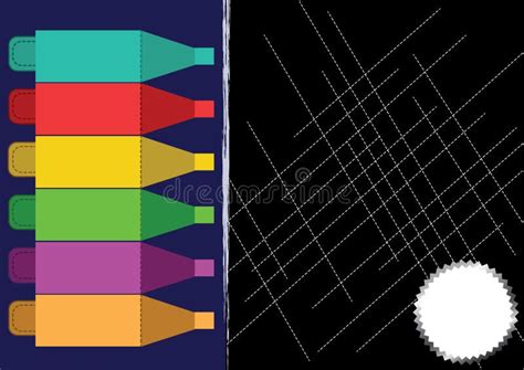 Navigation Template With Places For Text Stock Vector Illustration Of Advertisement