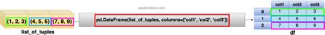 How To Create Pandas Dataframe From List Of Tuples In Python
