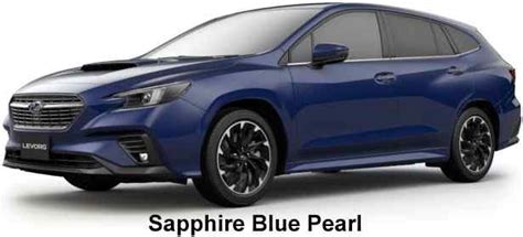 New Subaru Levorg Body Colors Full Variation Of Exterior Colours Selection