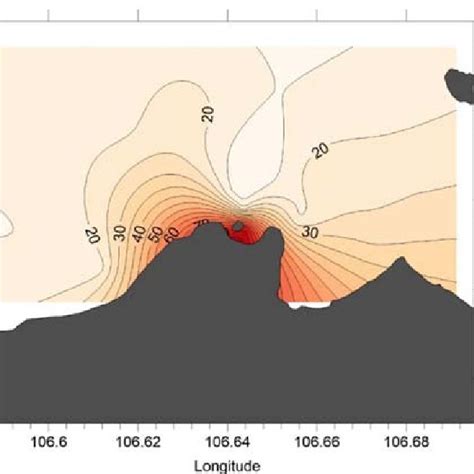 The Spatial Distribution Of Turbidity Near The Bottom Layer In November