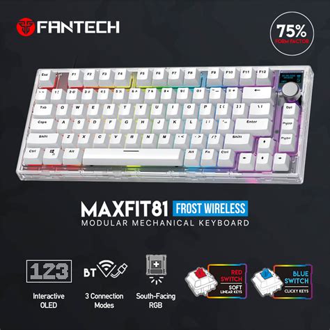 Fantech Maxfit81 Mk910abs Frost Modular Bluetooth Wireless Rgb