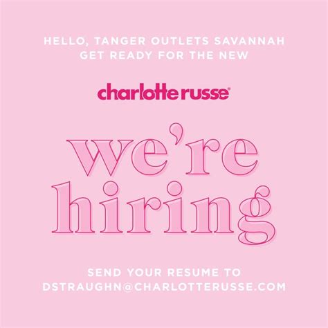 Charlotte Russe On Linkedin Hiring Jointheteam