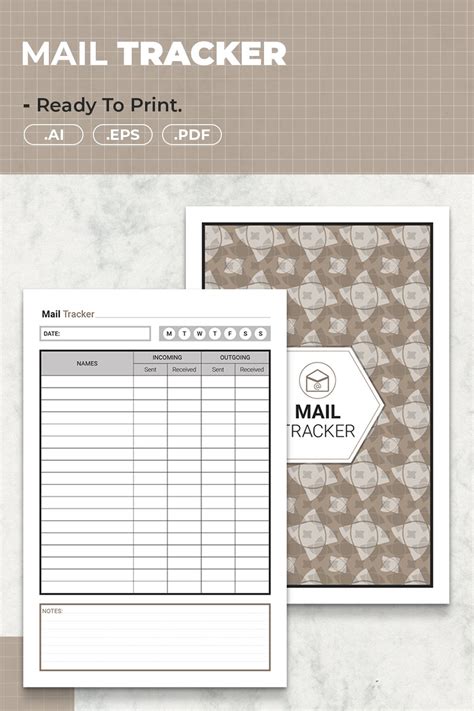 Mail Tracker Printable Template