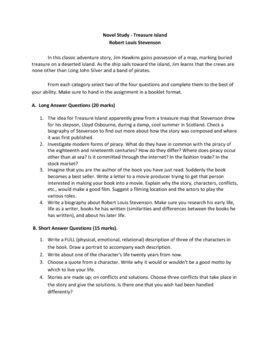 Treasure Island Novel Study By Joshua Waldner TPT