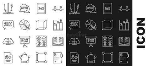 Set Line Open Book Equation Solution Graph Schedule Chart Diagram