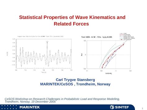 Ppt Statistical Properties Of Wave Kinematics And Related Forces Dokumen Tips