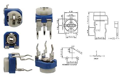 300pcs 15 Value 100 Ohm 2m Ohm Trimpot Variable