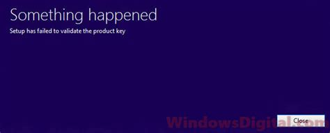 Setup Has Failed To Validate The Product Key Windows 1011