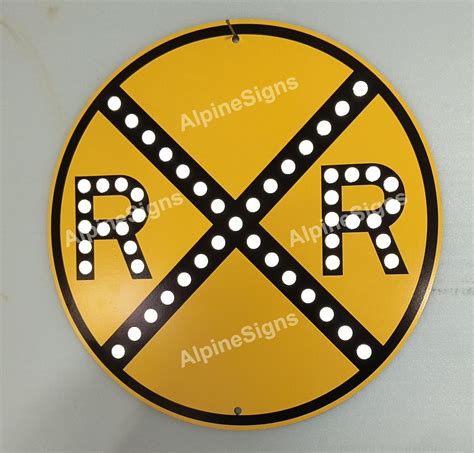 Railroad Crossing Sign Railroad Crossbuck Sign Rustic Home Decor Sign