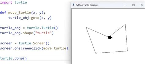 Python Turtle Mouse Create Graphics With Mouse Events