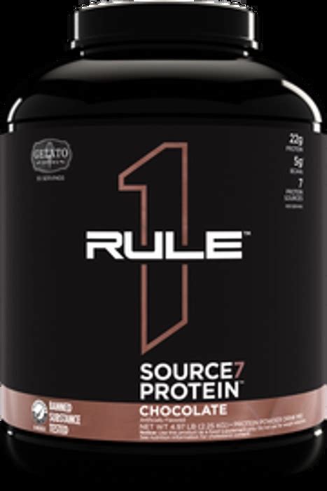 Rule 1 Source 7 Whey Protein 5lbs Nutrients Powder