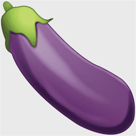Purple Eggplant Emoji Vegetable Text Messaging Sticker Violet Food