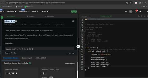 Gfg160days Dsa Java Coding Problemsolving Sanjana Yadav