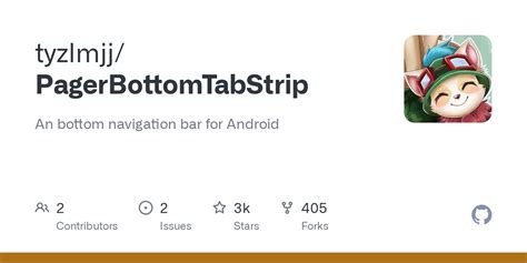 Github Tyzlmjj Pagerbottomtabstrip An Bottom Navigation Bar For Android