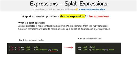 Terraform — Expression Splat Expressions Youtube