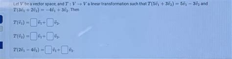 Solved Let V Be A Vector Space And T V→→ Va Linear