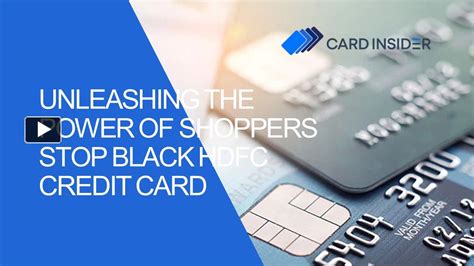 PPT Shoppers Stop Black HDFC Bank Credit Card PowerPoint Presentation Free To Download Id