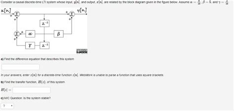 Solved Consider A Causal Discrete Time LTI System Whose Chegg